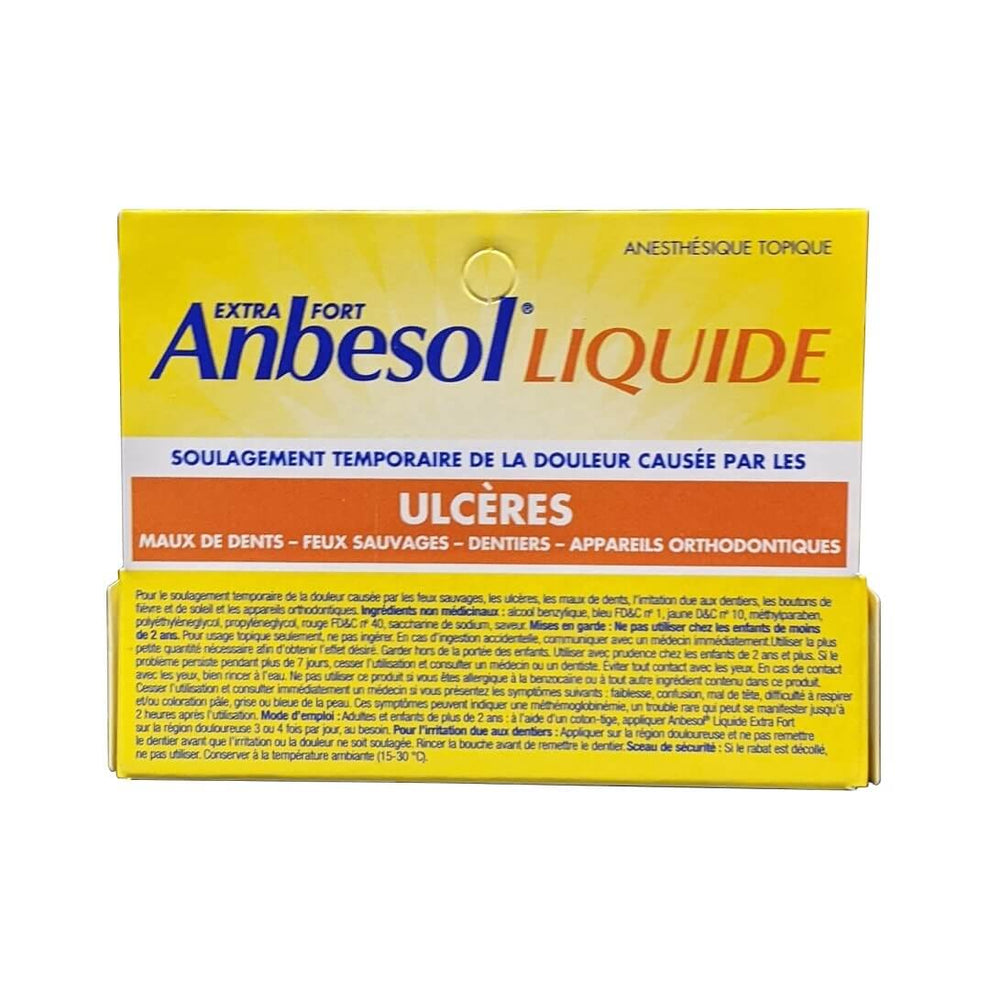 Anbesol Extra Strength Liquid for Canker Sores (13 mL) – beyondRx.ca ...