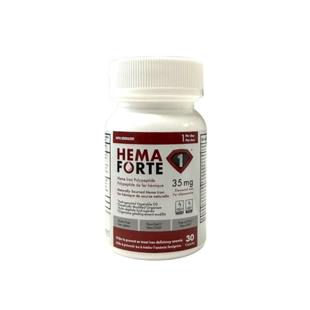 Hemaforte Heme Iron Polypeptide 35 mg (30 capsules) – beyondRx.ca (by ...