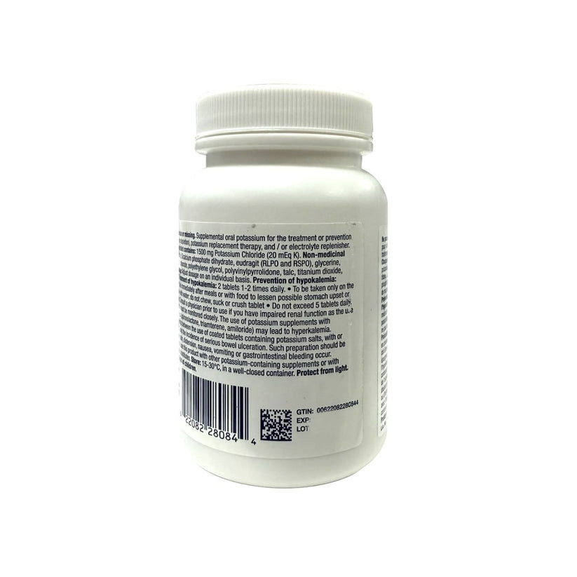 JAMP K20 Potassium Chloride 1500mg Extended Release (100 tablets ...
