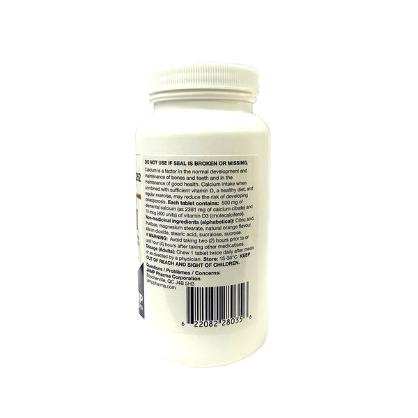 JAMP Pharma Calci-O's Calcium with Vitamin D3 (60 chewable tablets ...
