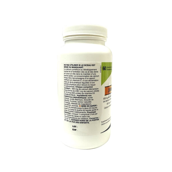 JAMP Pharma Calci-O's Calcium with Vitamin D3 (60 chewable tablets ...