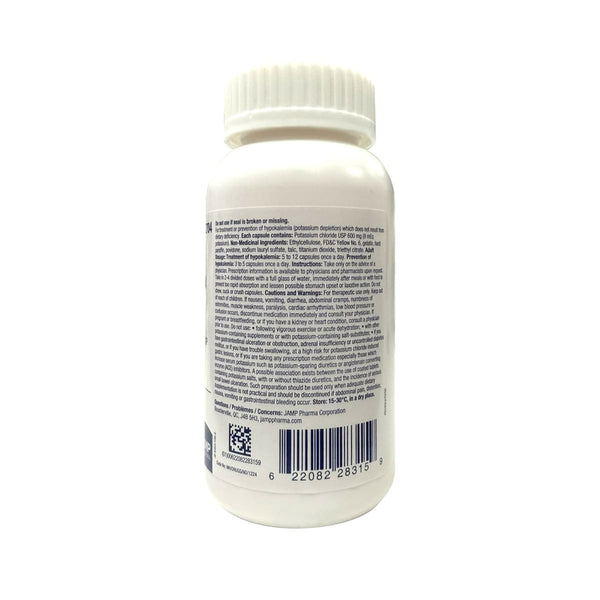 JAMP Potassium Chloride Extended Release 600mg (100 capsules ...