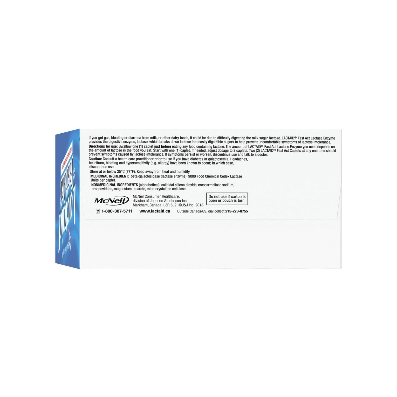 Lactaid Ultra Strength Fast Act Lactase Enzyme Caplets (40 caplets ...
