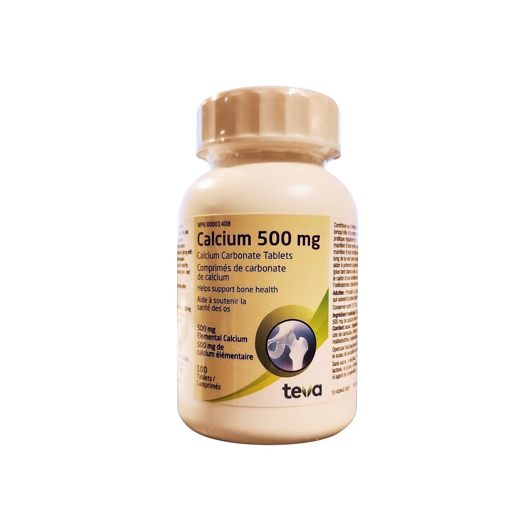 Teva Oyster Shell Calcium 500 mg (100 tablets) – beyondRx.ca (by 99 ...