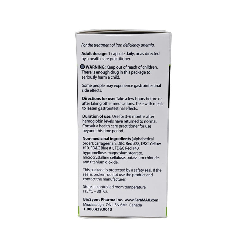 FeraMAX 150 Hematinic Polysaccharide-Iron Complex (100 Capsules ...