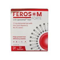 Ferosom Forte LCE Liposomal Iron (20 sachets) – beyondRx.ca (by 99 ...
