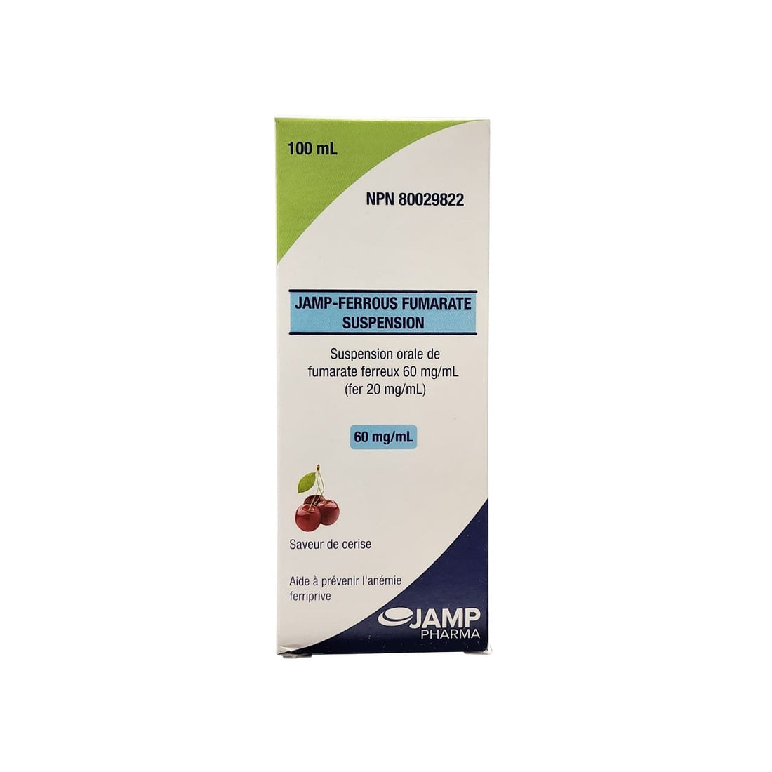 JAMP Ferrous Fumarate Liquid 60 mg/mL (100 mL) – beyondRx.ca (by 99 ...