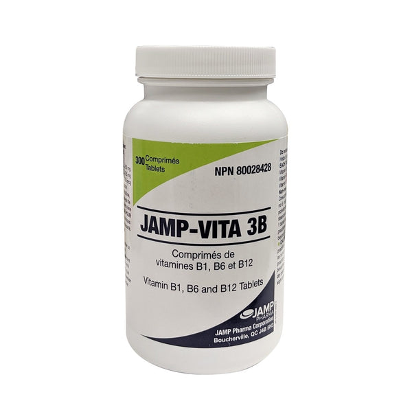 JAMP Vita 3B (Vitamin B1, B6, and B12) (300 tablets) – beyondRx.ca (by ...