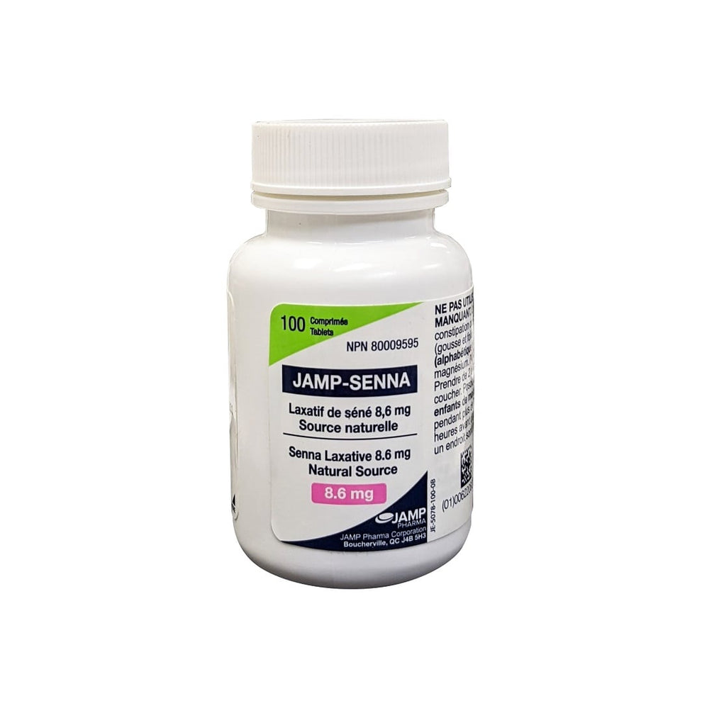JAMP Senna Laxative 8.6 mg (100 tablets) – beyondRx.ca (by 99 Pharmacy)