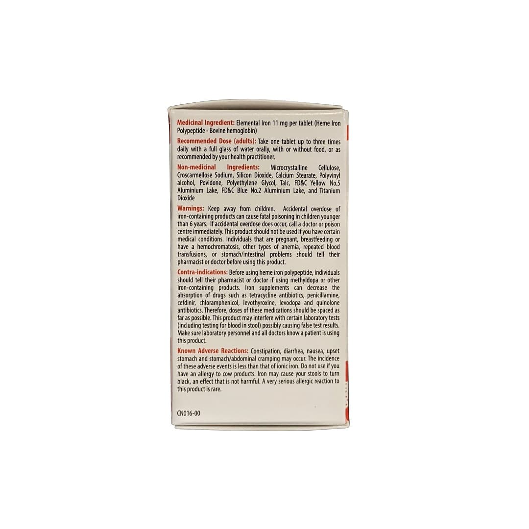 Proferrin Heme Iron Polypeptide Iron Supplement 11 mg (30 tablets ...