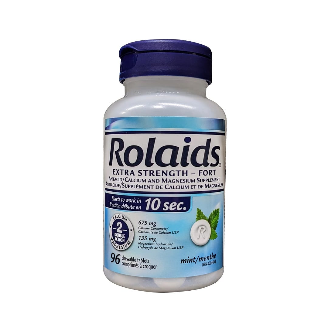 Rolaids Extra Strength Antacid (Mint Flavour) (96 chewable tablets ...