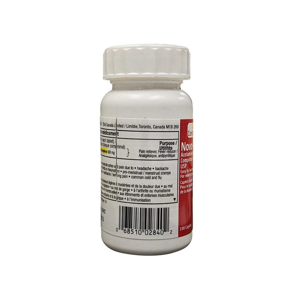 Teva Acetaminophen Extra Strength 500 mg (100 caplets) – beyondRx.ca ...