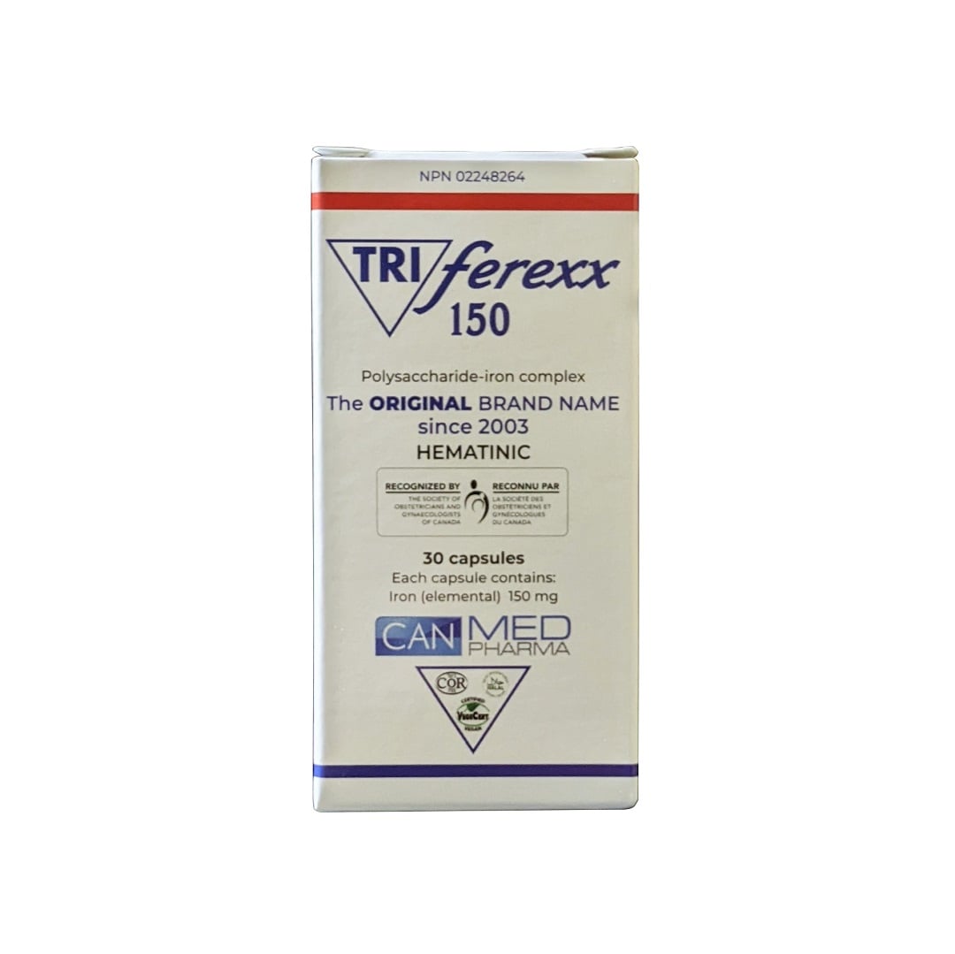 Triferexx 150 with 150 mg Elemental Iron (30 Capsules) – beyondRx.ca ...