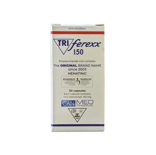 Triferexx 150 with 150 mg Elemental Iron (30 Capsules) – beyondRx.ca ...