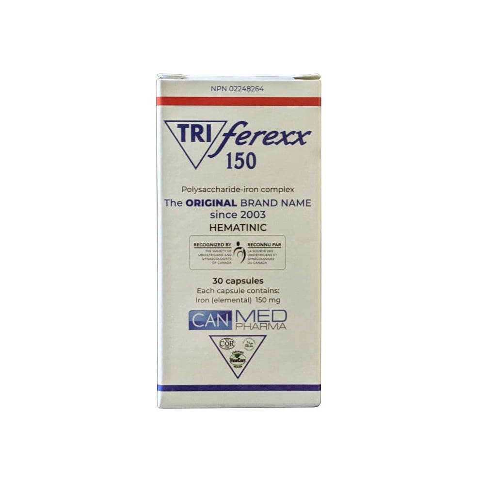 Triferexx 150 with 150 mg Elemental Iron (30 Capsules) – beyondRx.ca ...