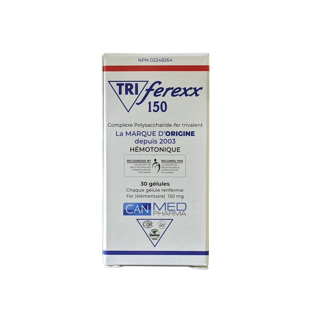 Triferexx 150 with 150 mg Elemental Iron (30 Capsules) – beyondRx.ca ...