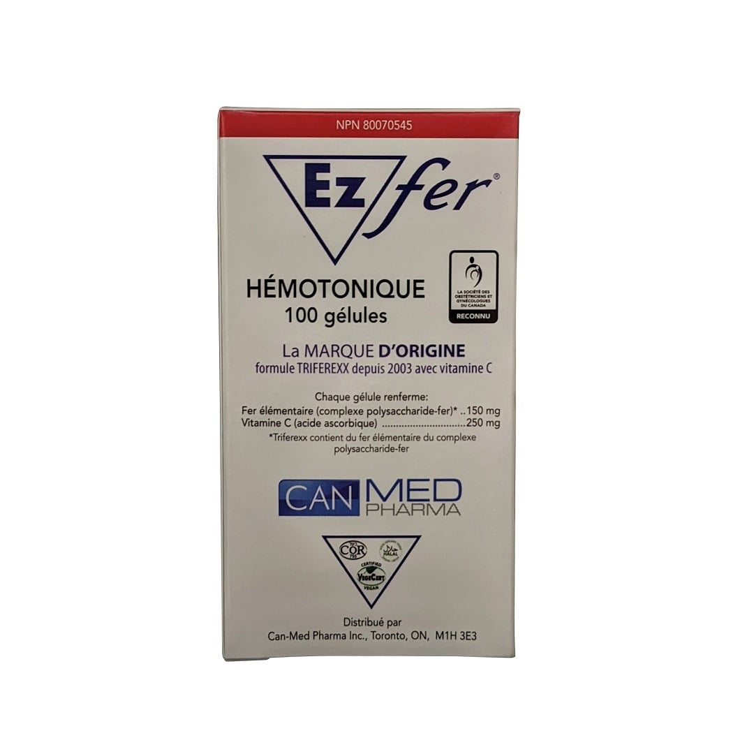 Triferexx Ez Fer 150 mg Elemental Iron with 250 mg Vitamin C (100 Caps ...