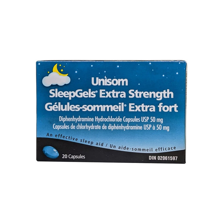 Unisom SleepGels Extra Strength Diphenhydramine Hydrochloride 50 mg (2 ...